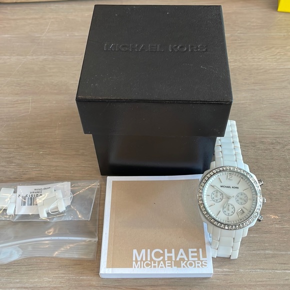 Michael Kors | Accessories | Michael Kors White Watch | Poshmark